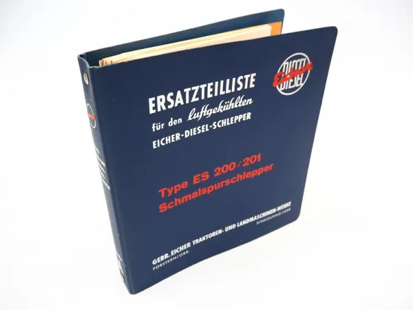 Original Eicher ES 200 201 Puma Schmalspurschlepper Ersatzteilliste ...